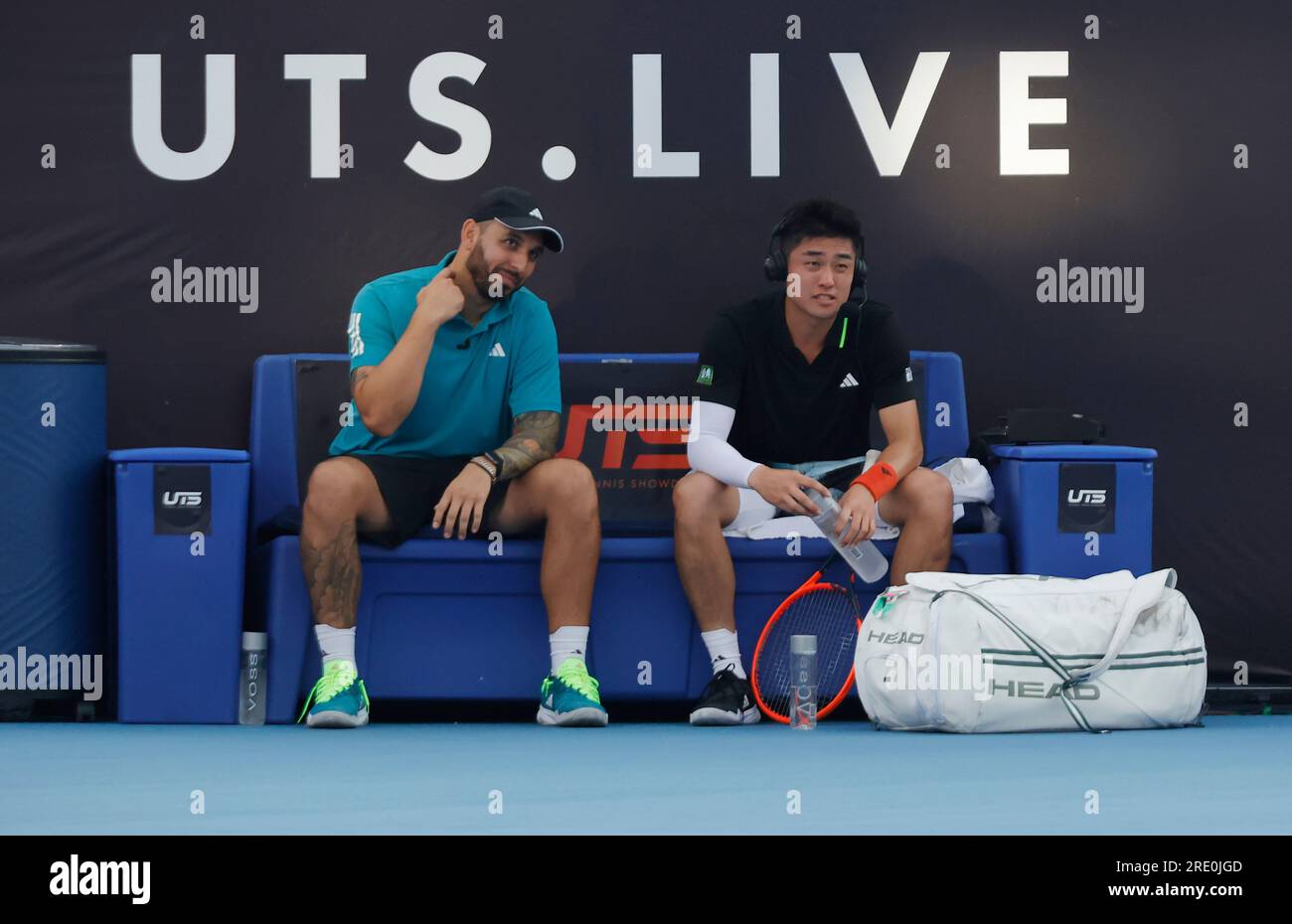 Carson, Ca. 23rd July, 2023. Yibing Wu, Gerardo Azcurra at the UTS ...