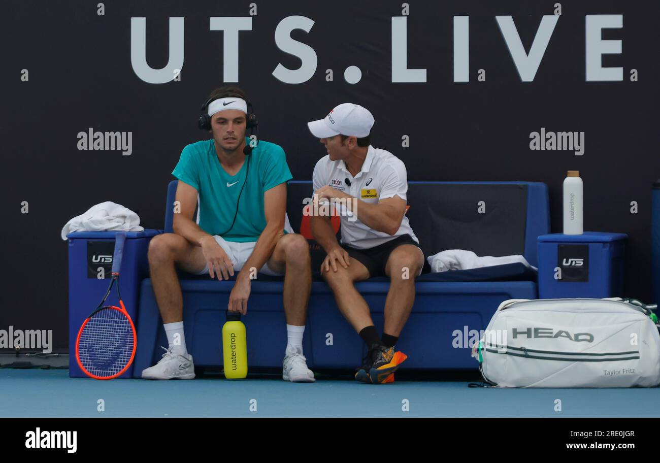 Carson, Ca. 23rd July, 2023. Taylor Fritz, Michael Russell at the UTS ...