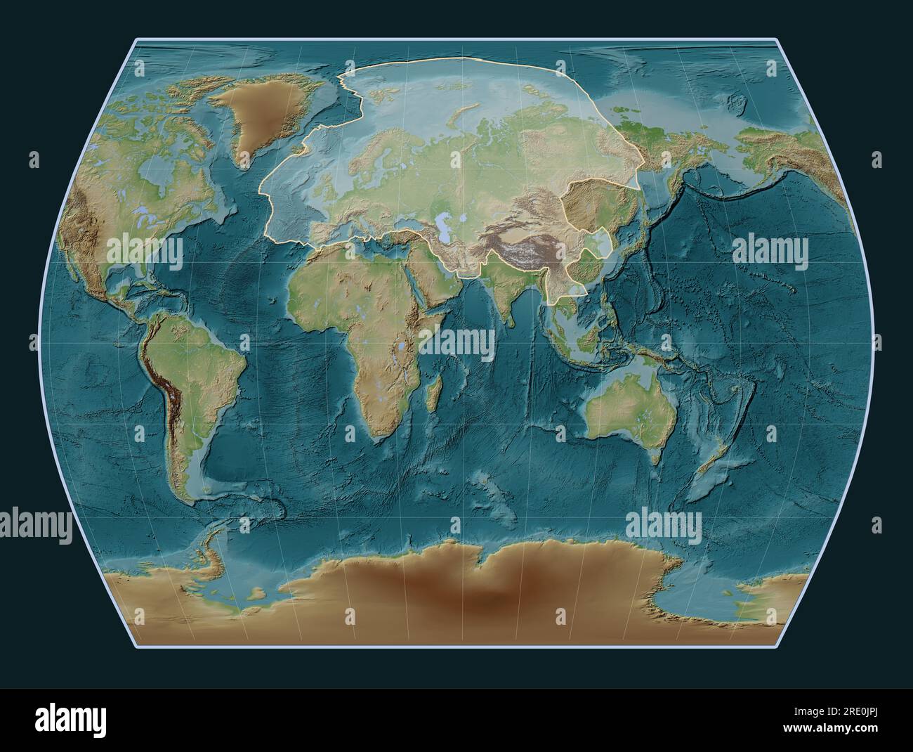 Eurasian tectonic plate on the Wiki style elevation map in the Times ...