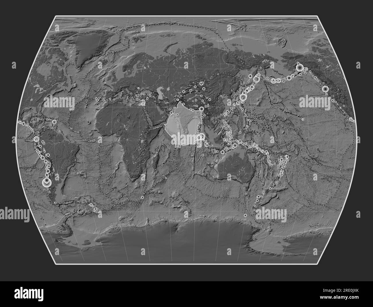 Indian tectonic plate on the bilevel elevation map in the Times ...