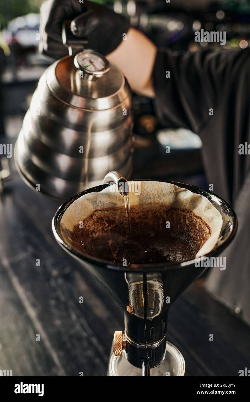 Woman boiling coffee filter hi-res stock photography and images - Alamy