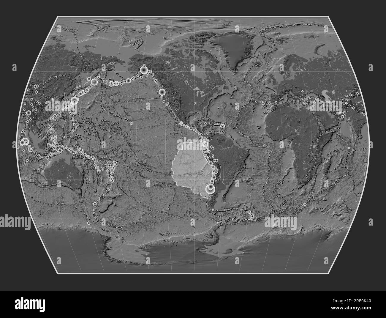Nazca tectonic plate on the bilevel elevation map in the Times ...