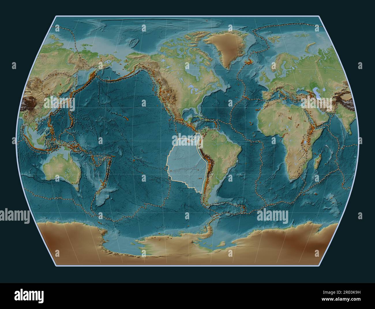 Nazca tectonic plate on the Wiki style elevation map in the Times ...
