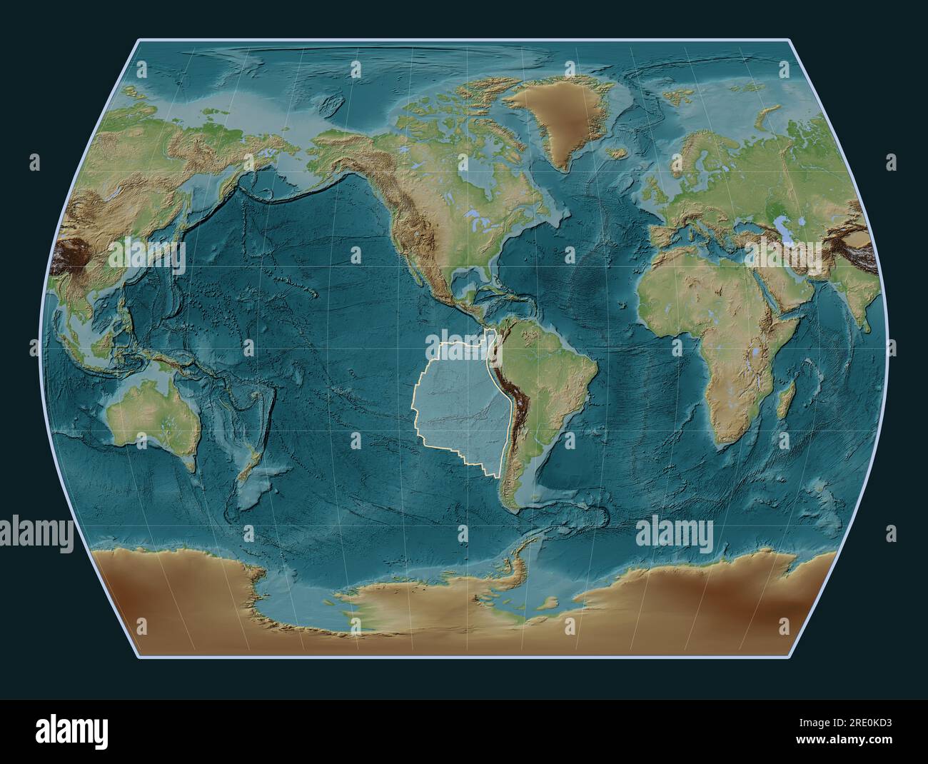 Nazca tectonic plate on the Wiki style elevation map in the Times ...