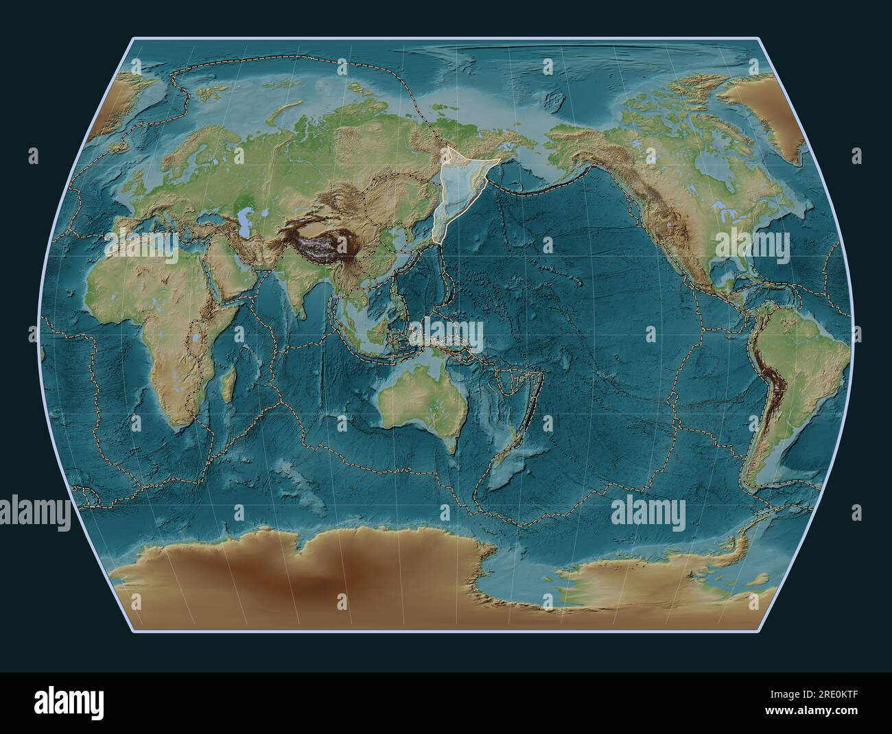 Okhotsk tectonic plate on the Wiki style elevation map in the Times ...