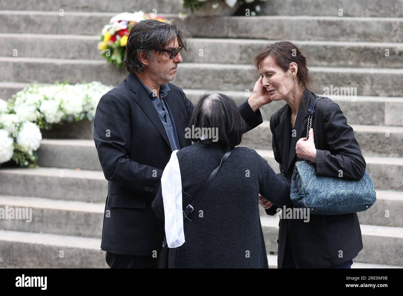 Paris, France. 24th July, 2023. Yvan Attal, Bambou Gainsbourg during ...