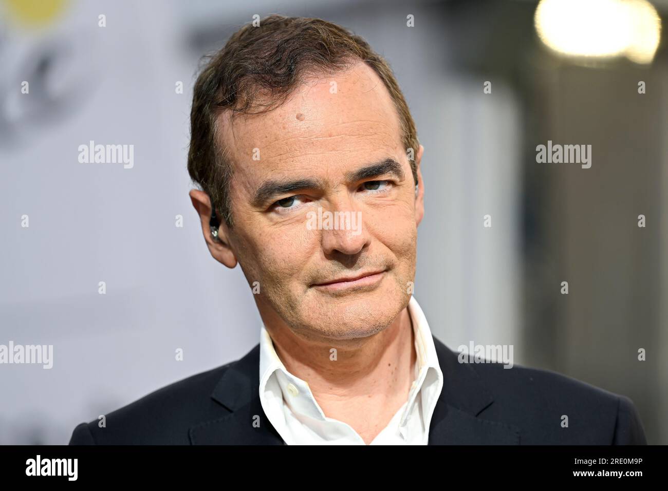Franck Ferrand during the stage 21 of the Tour de, France. , . in Paris ...