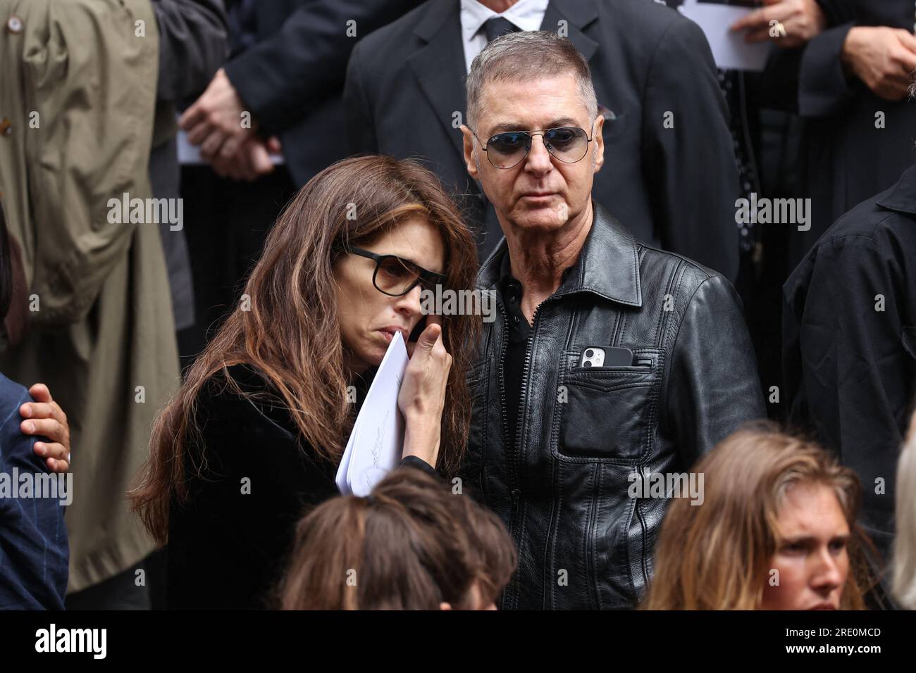 Paris, France. 24th July, 2023. Maiwenn Le Besco, Etienne Daho during ...