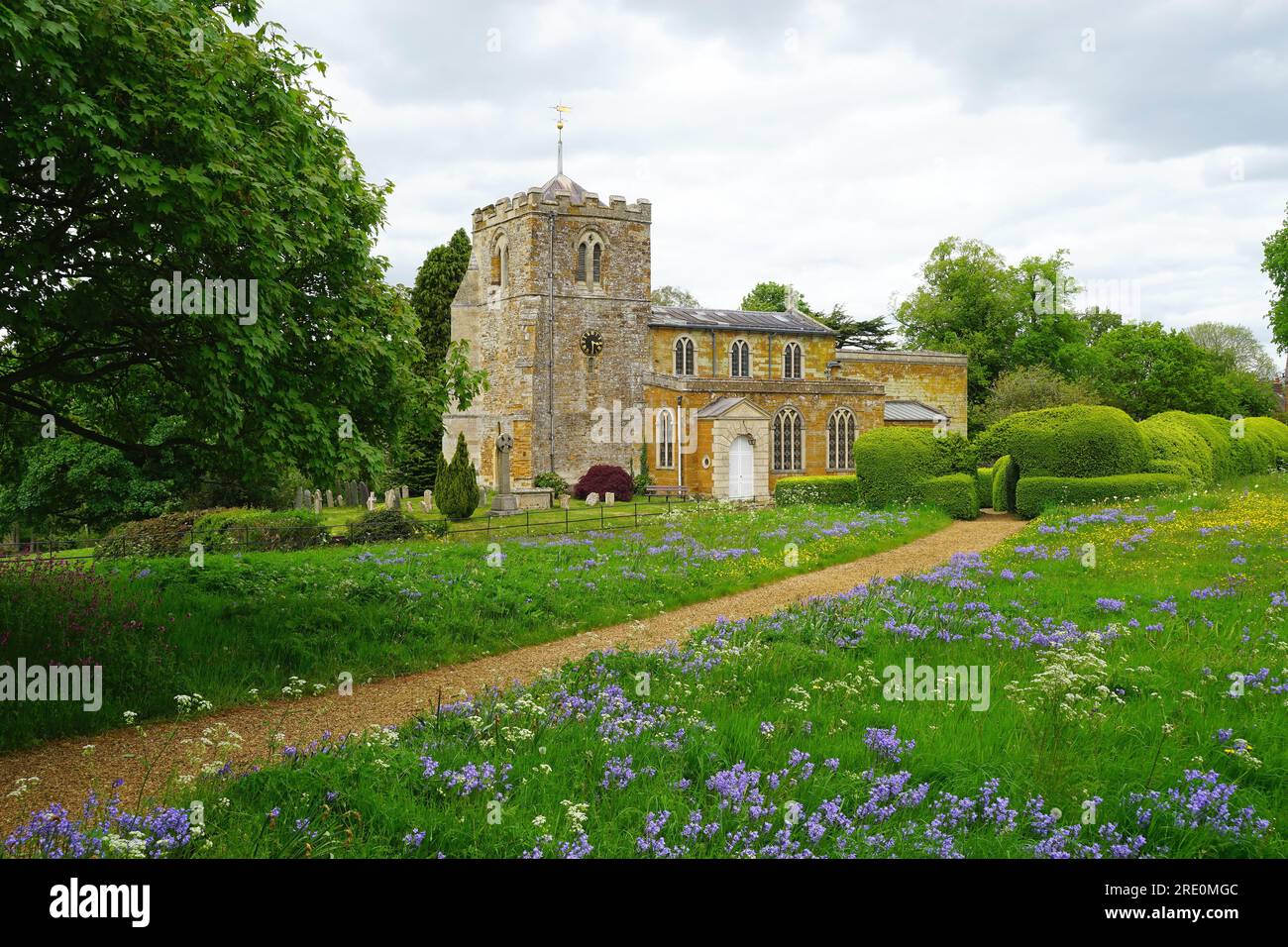 All Saints Church, Lamport, viewed from the grounds of Lamport Hall ...