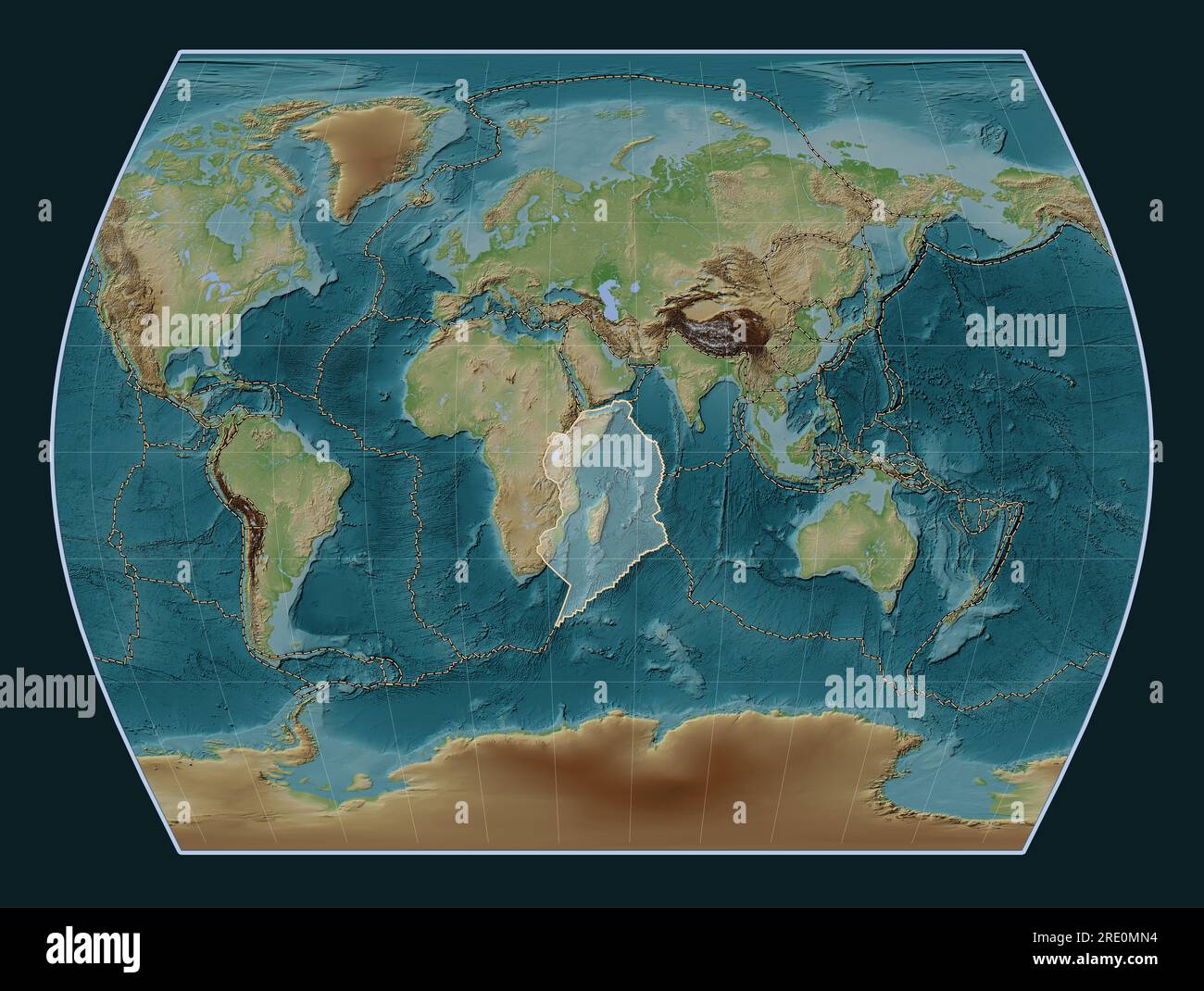Somalian tectonic plate on the Wiki style elevation map in the Times ...