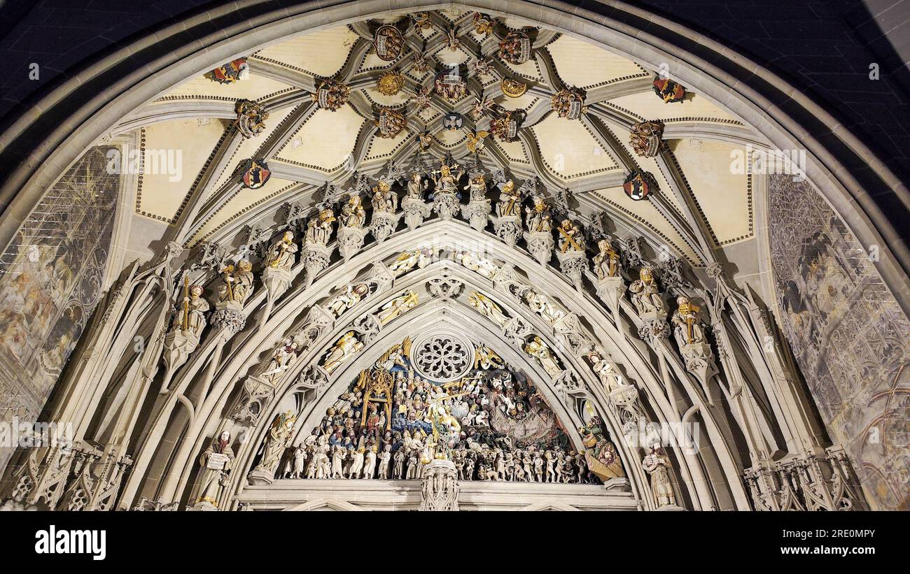 View at the cathedral of Bern on Switzerland Stock Photo - Alamy