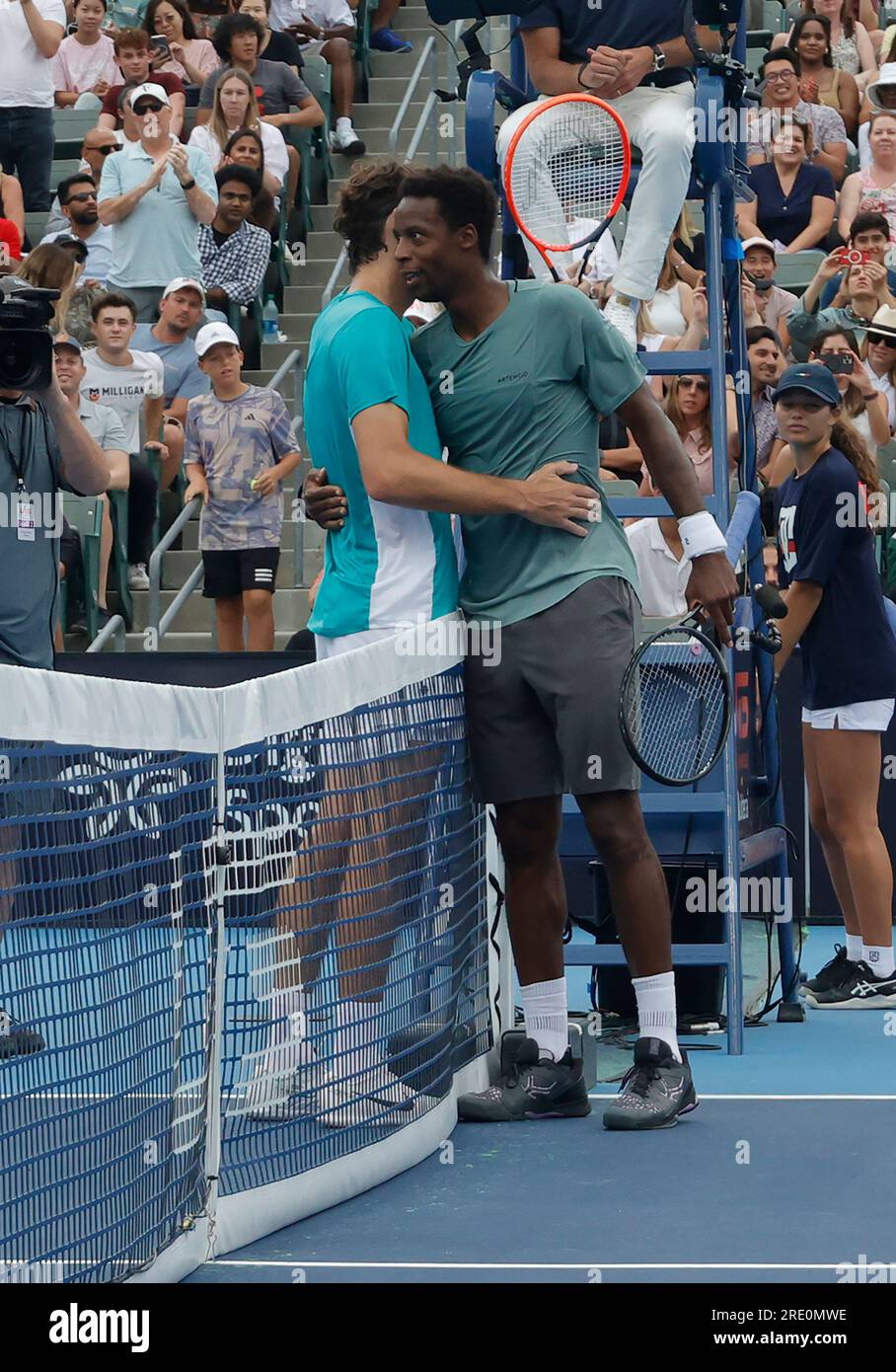 Carson, Ca. 23rd July, 2023. Taylor Fritz, Gael Monfils at the UTS - Ultimate Tennis Showdown ...