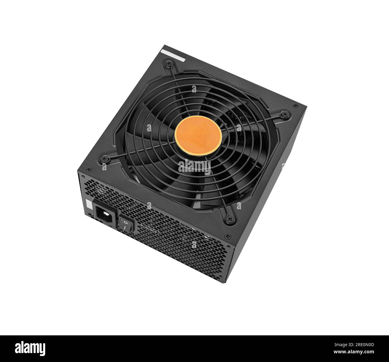 Computer power supply on white background Stock Photo - Alamy