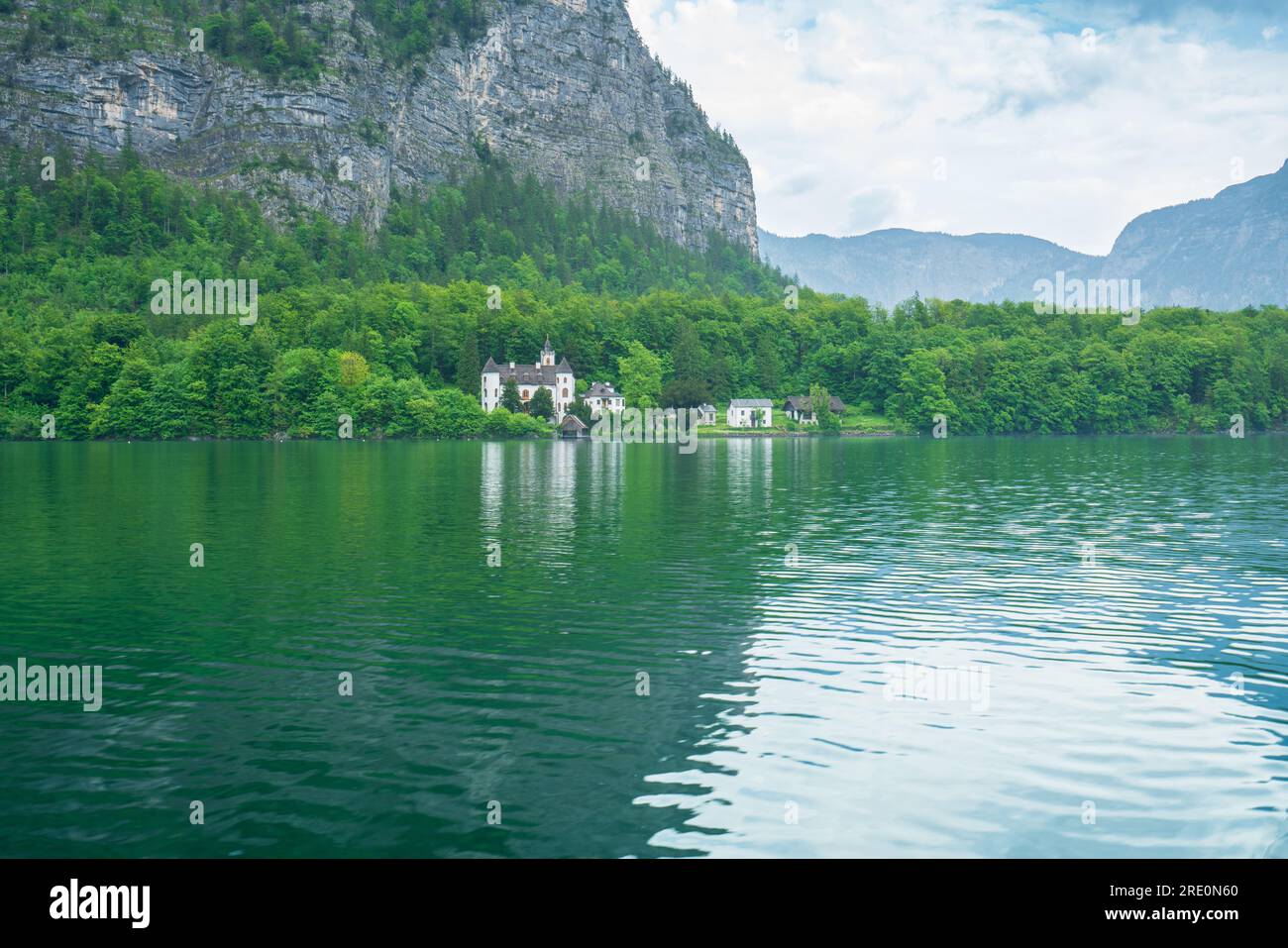 A Beautiful Lakeside View with Stunning Mountain Scenery and Historic ...