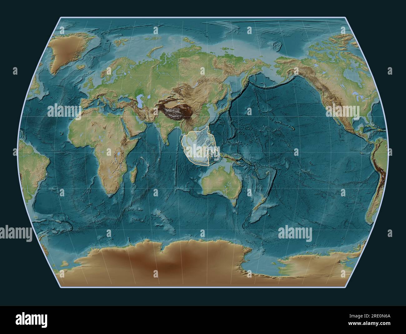 Sunda tectonic plate on the Wiki style elevation map in the Times ...