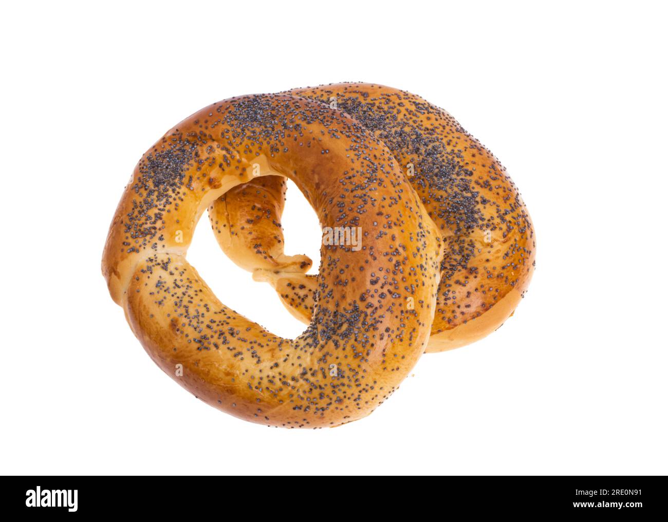 bagel isolated on white background Stock Photo - Alamy