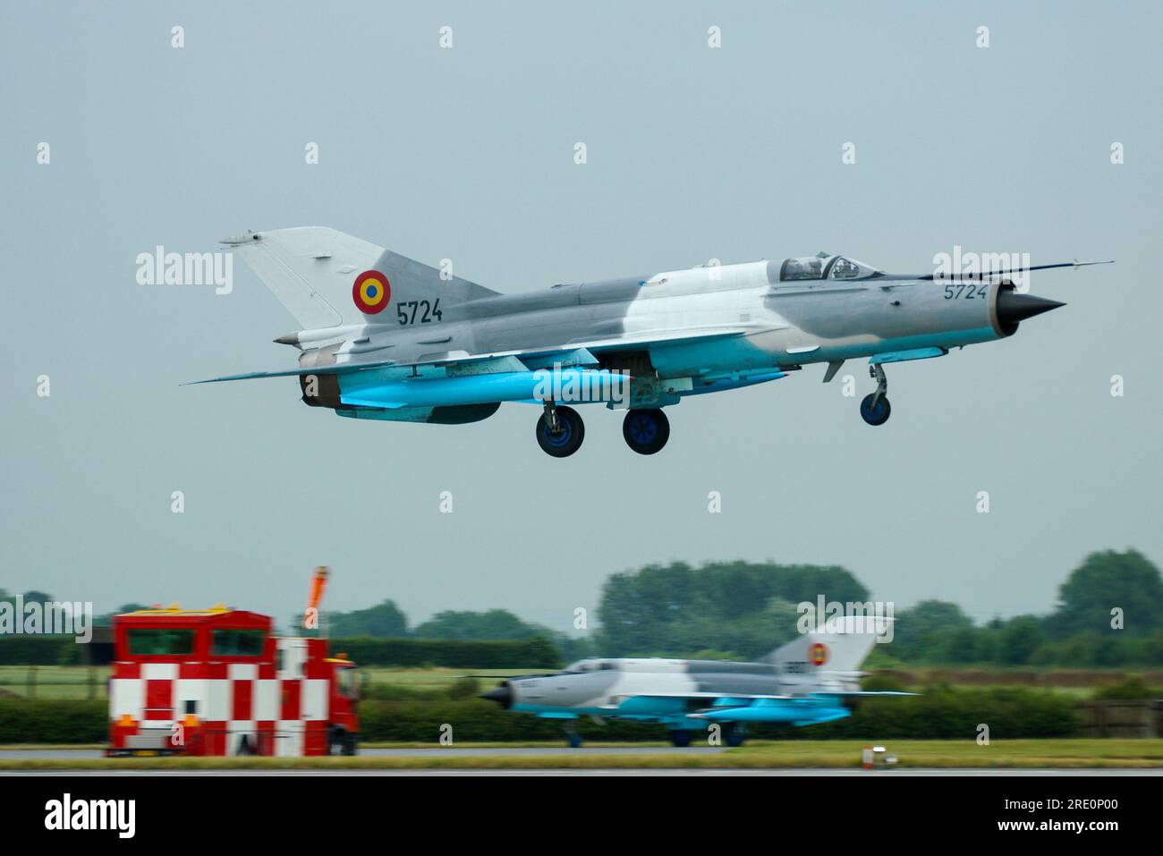 Romanian Air Force Mikoyan-Gurevich MiG-21MF-75 Lancer C jet fighter ...