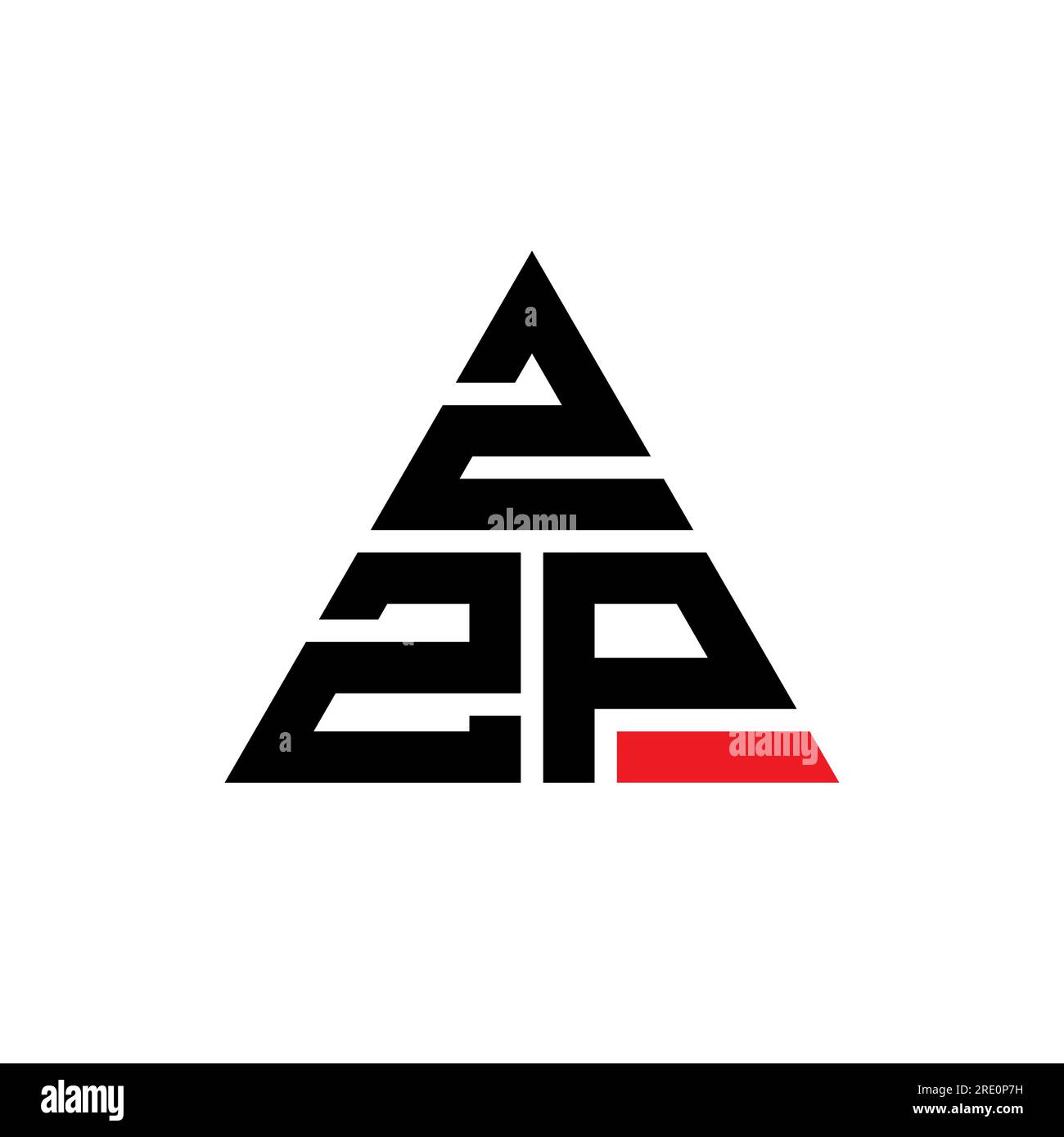 ZZP triangle letter logo design with triangle shape. ZZP triangle logo ...