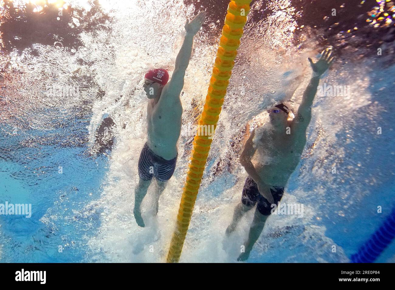 Mathew Richards, left, of Great Britain, and Kieran Smith, of the ...
