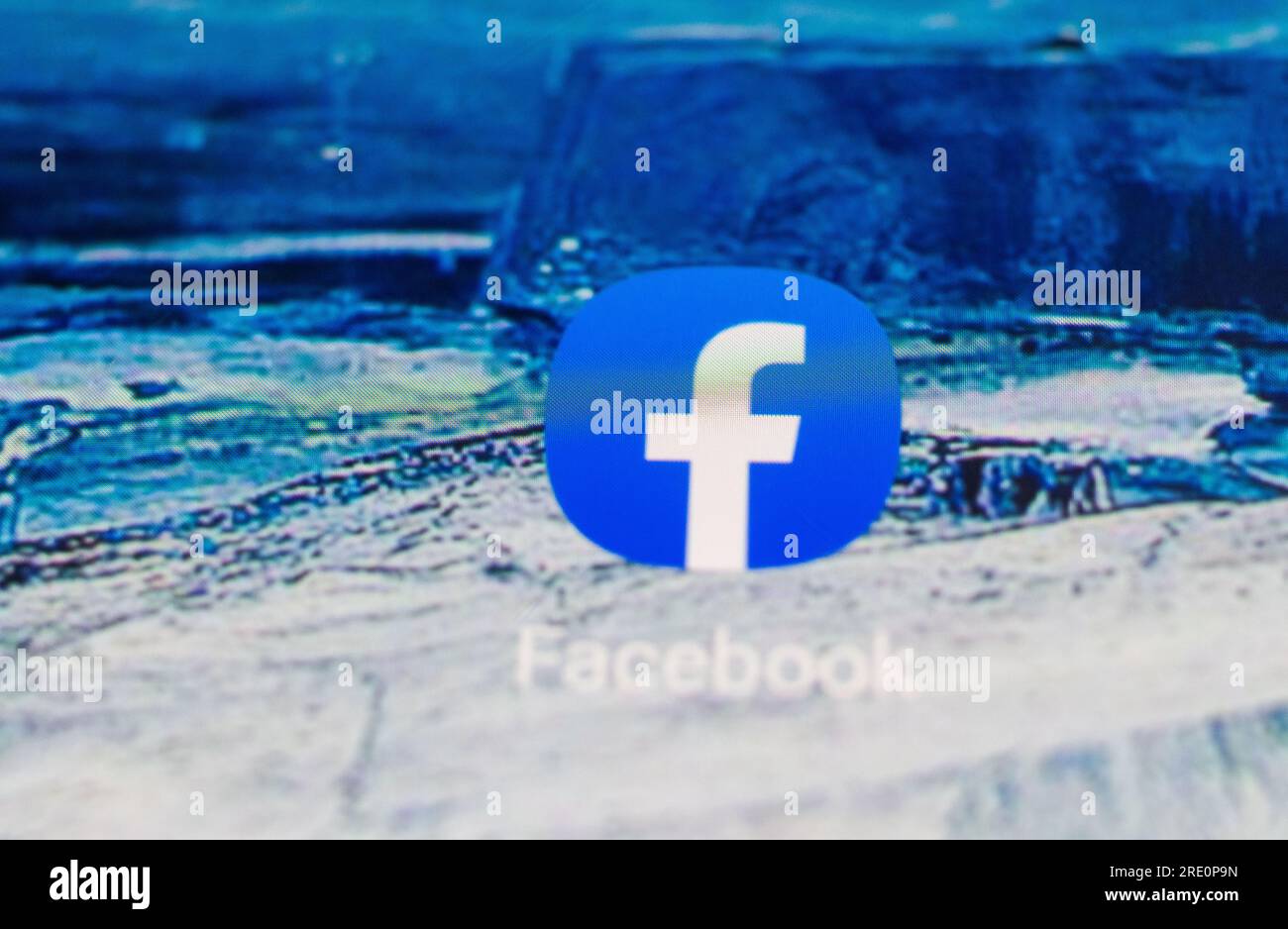 Different mobile applications, here Facebook Stock Photo - Alamy