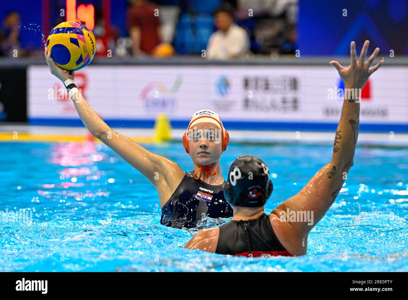 Fukuoka, Japan. 24th July, 2023. FUKUOKA, JAPAN - JULY 24: Lola Moolhuijzen of the Netherlands ...