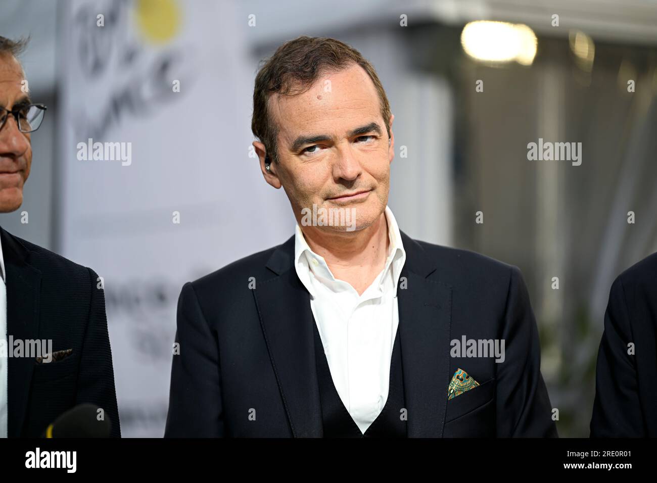 Franck Ferrand during the stage 21 of the Tour de, France. , . in Paris ...