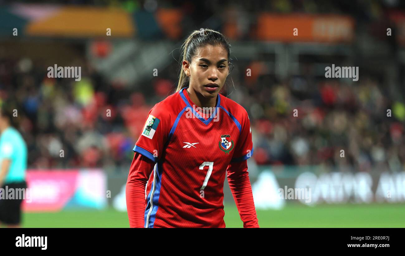 Panama's Emily Cedeno in action during the Women's World Cup Group F ...