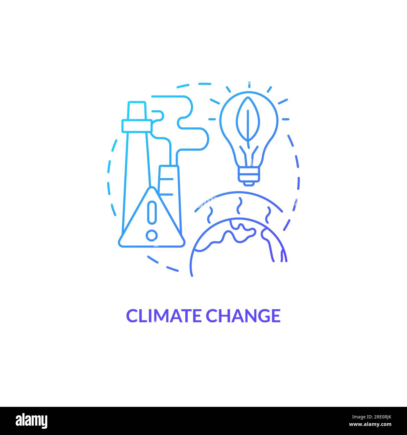 2D climate change concept icon Stock Vector Image & Art - Alamy