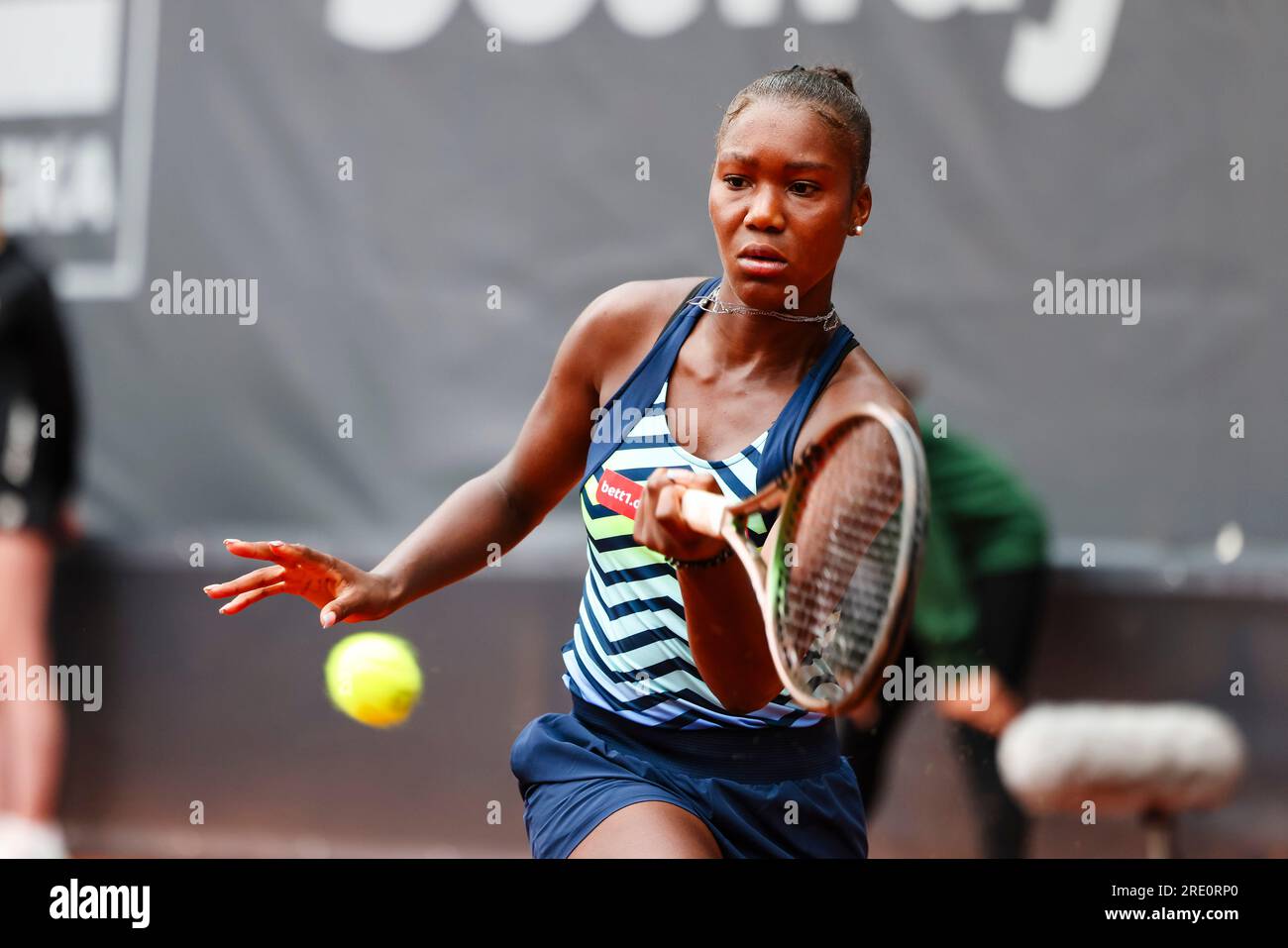Hamburg, Germany. 24th July, 2023. Tennis player Noma Noha Akugue from Germany at the 2023 ...