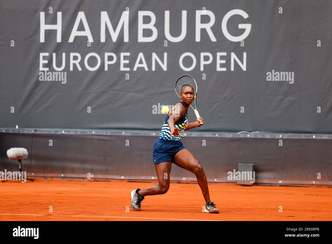 Hamburg, Germany. 24th July, 2023. Tennis player Noma Noha Akugue from Germany at the 2023 ...