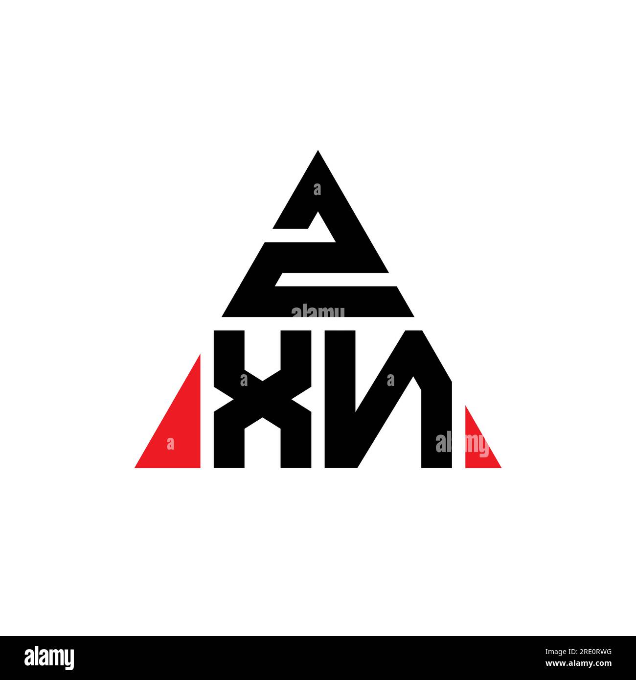 ZXN triangle letter logo design with triangle shape. ZXN triangle logo design monogram. ZXN ...