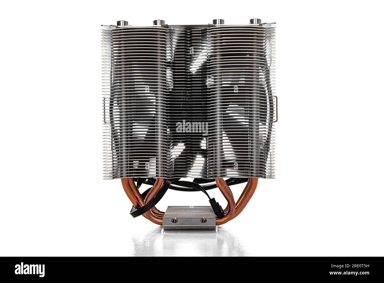 Computer processor cooling cooler on white background Stock Photo - Alamy