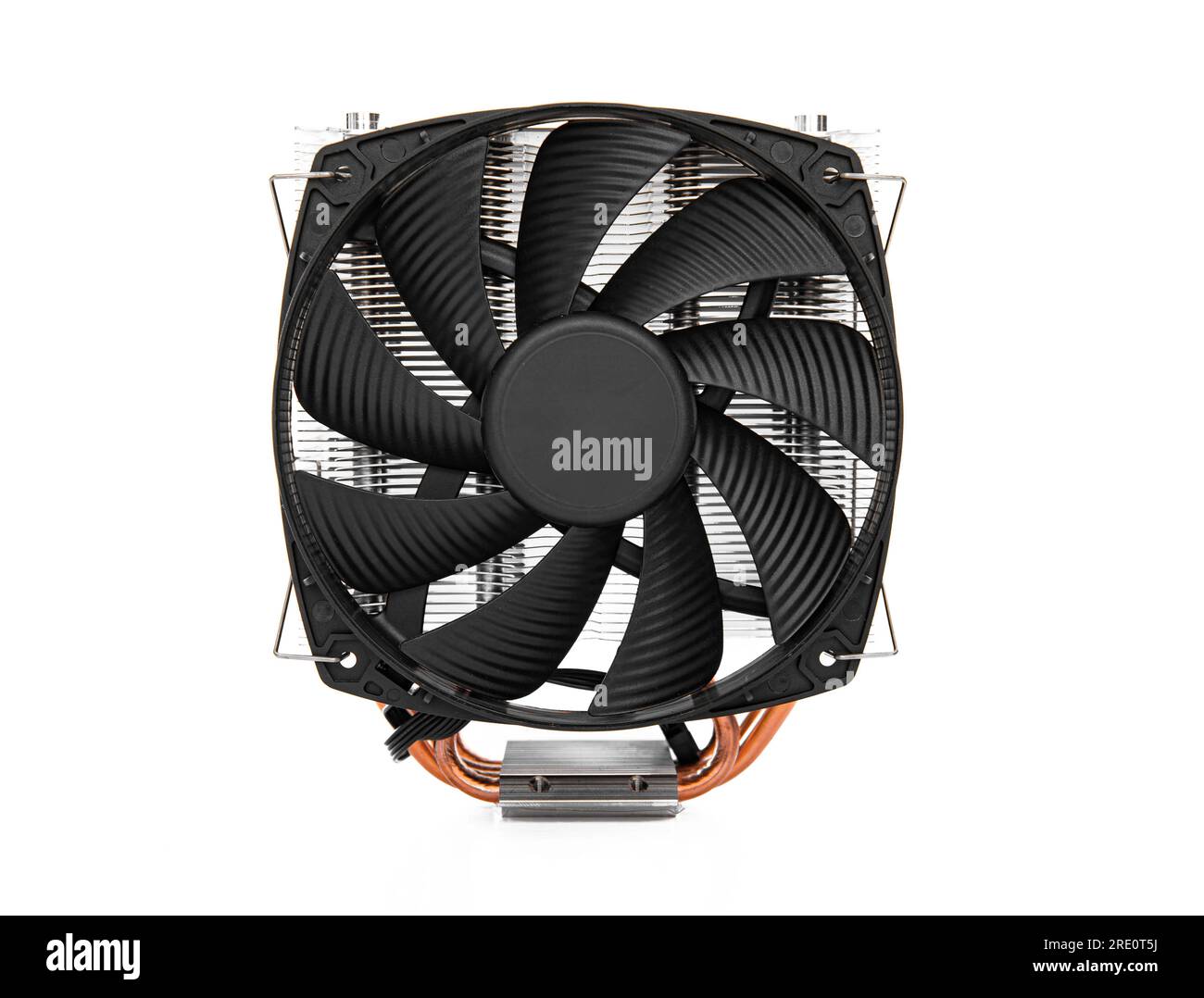 Computer processor cooling cooler on white background Stock Photo - Alamy