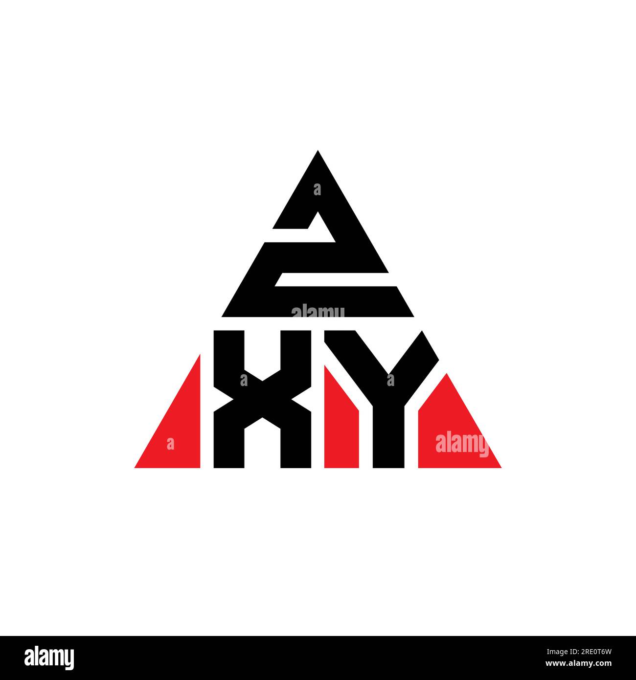 ZXY triangle letter logo design with triangle shape. ZXY triangle logo design monogram. ZXY ...