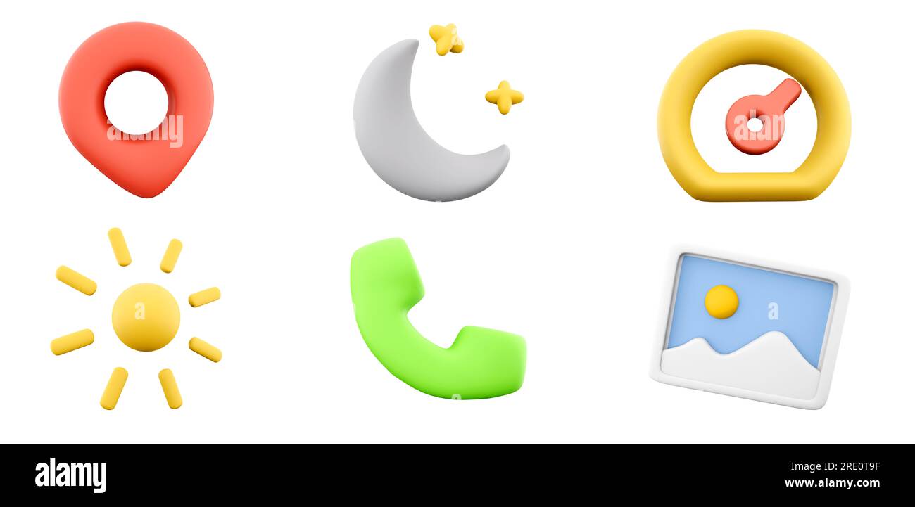 3d rendering hibernate, Shining sun with rays, green home phone, image ...