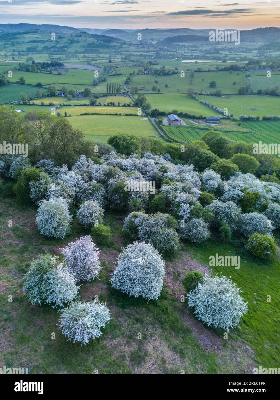 Spring in the Clun Valley, Shropshire, England, UK Stock Photo - Alamy