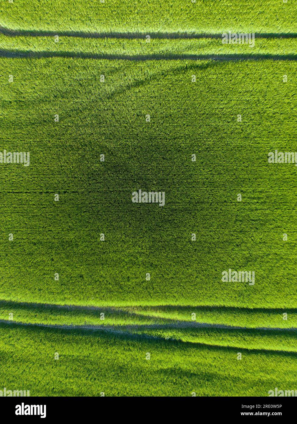 Aerial images of British farmland showing field boundaries and vehicle ...