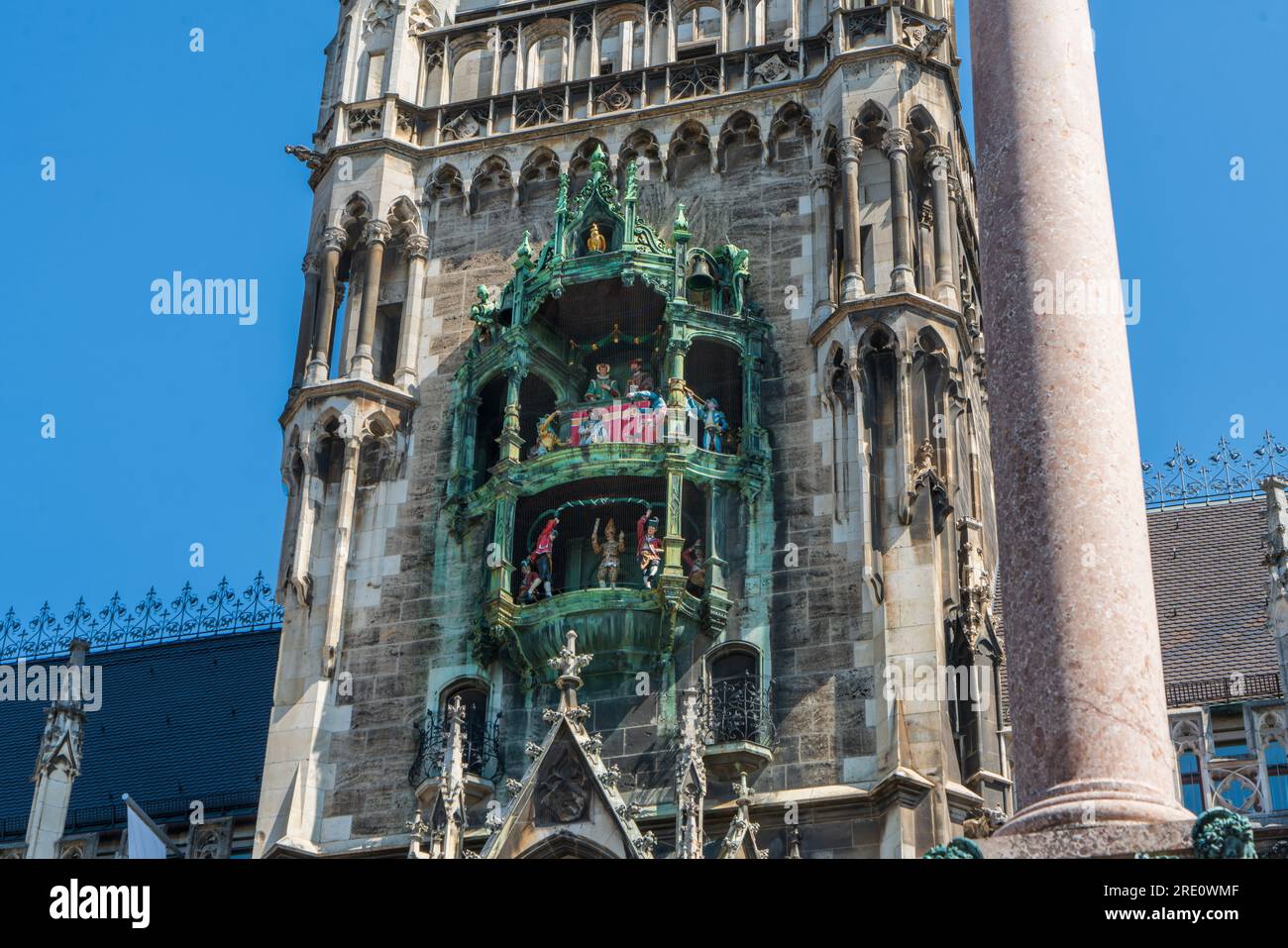 The towering bell tower. The most famous puppet clock show in the world ...