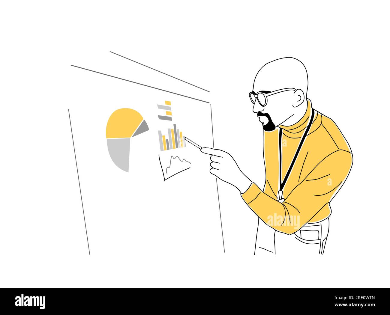 Bearded man art Stock Vector Images - Alamy