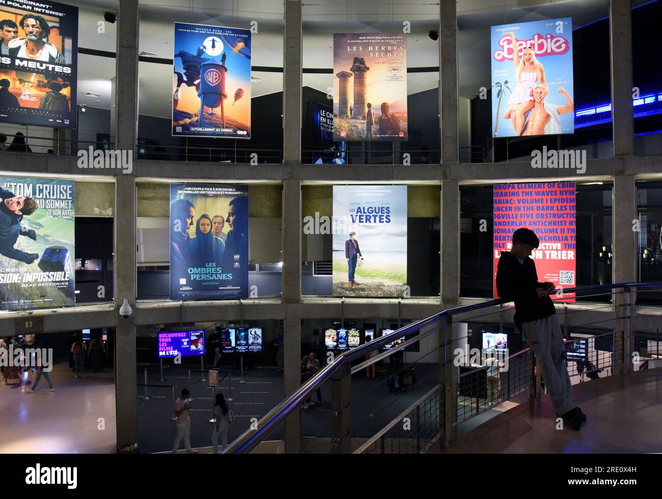 Paris, France. 24th July, 2023. Illustration Cinema UGC Cine Cite Les ...