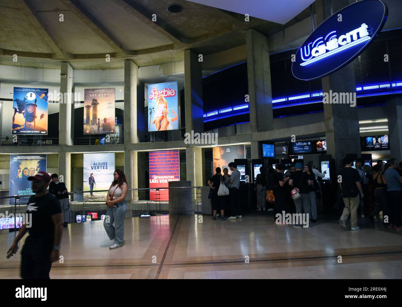 Paris, France. 24th July, 2023. Illustration Cinema UGC Cine Cite Les ...