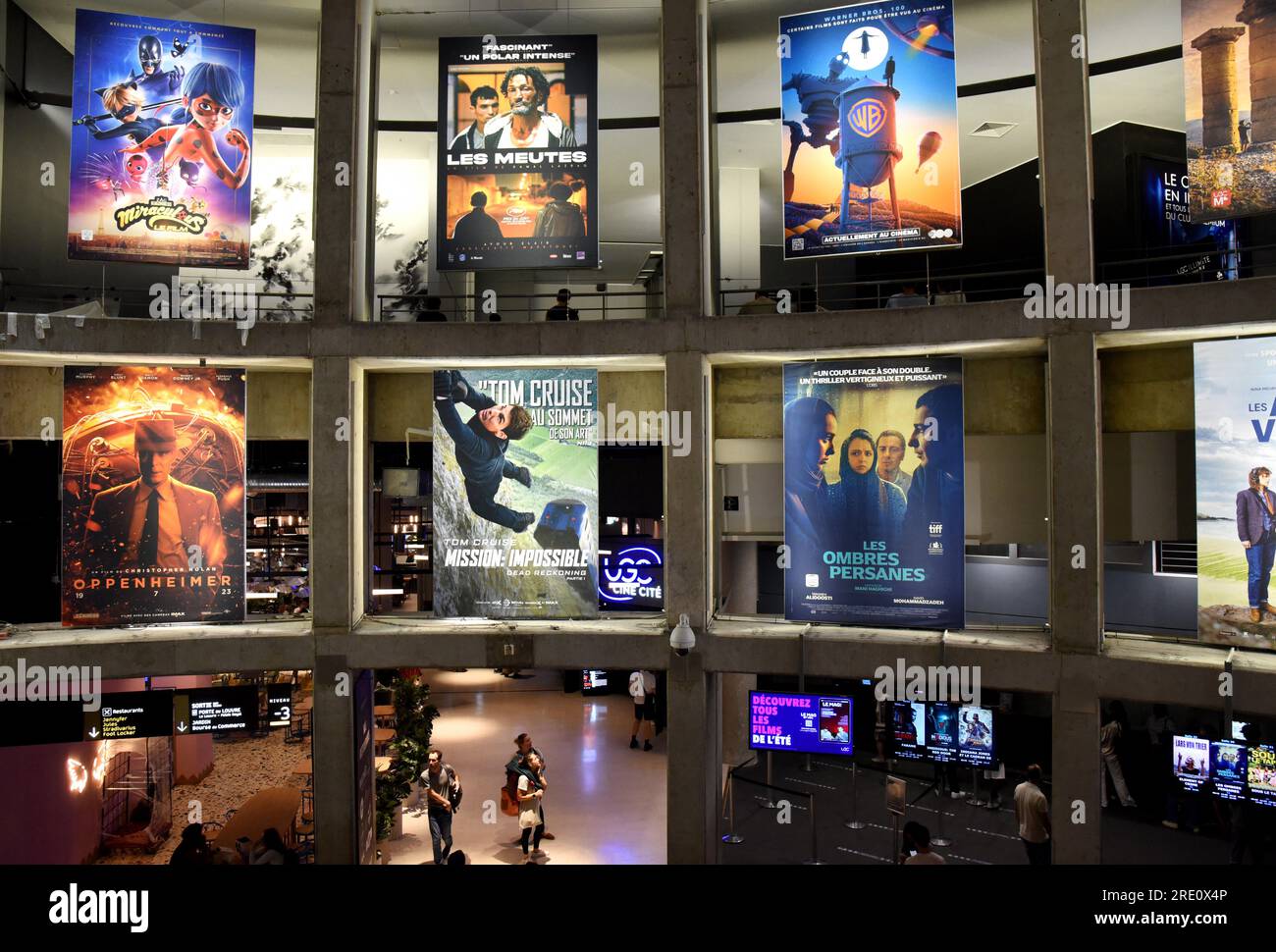Paris, France. 24th July, 2023. Illustration Cinema UGC Cine Cite Les ...