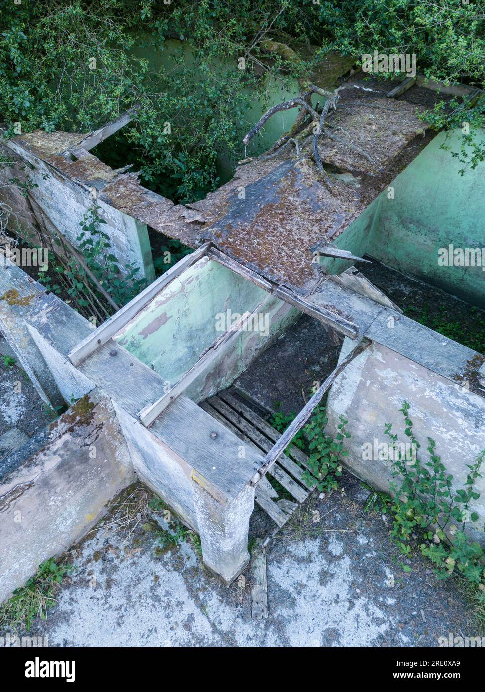 Old unused industrial buildings in hi-res stock photography and images ...