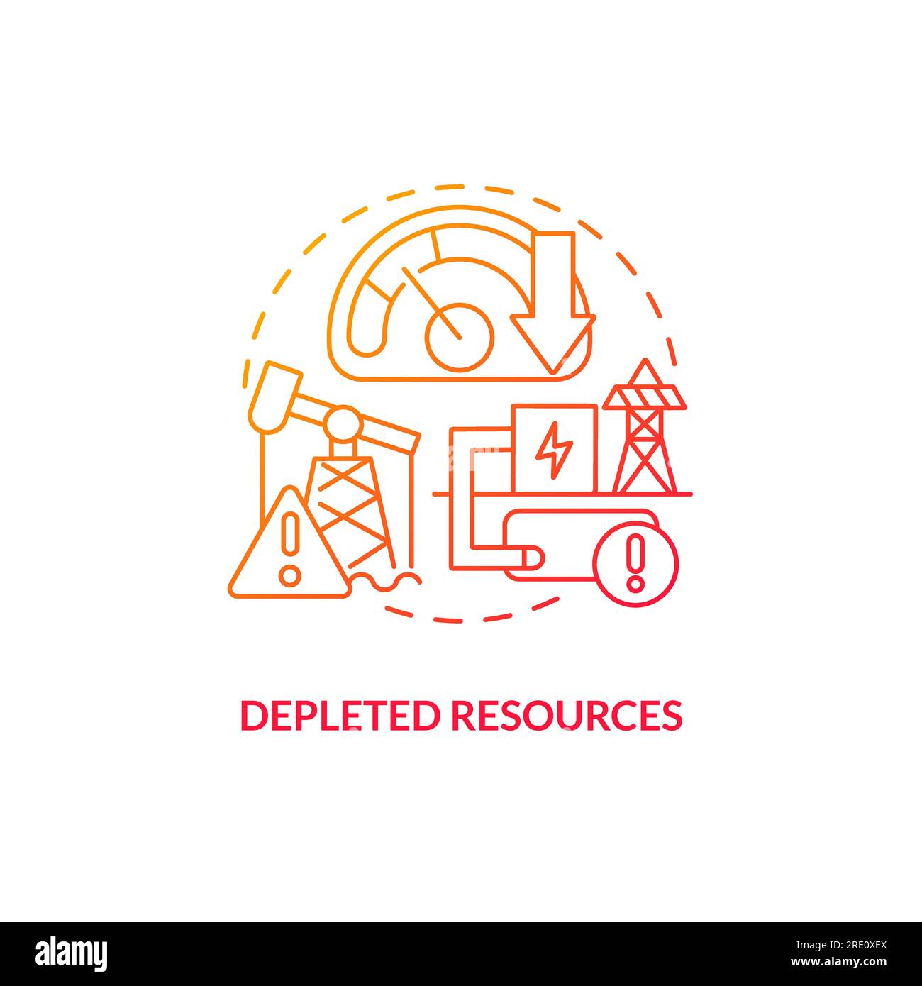 Resources depletion Stock Vector Images - Alamy