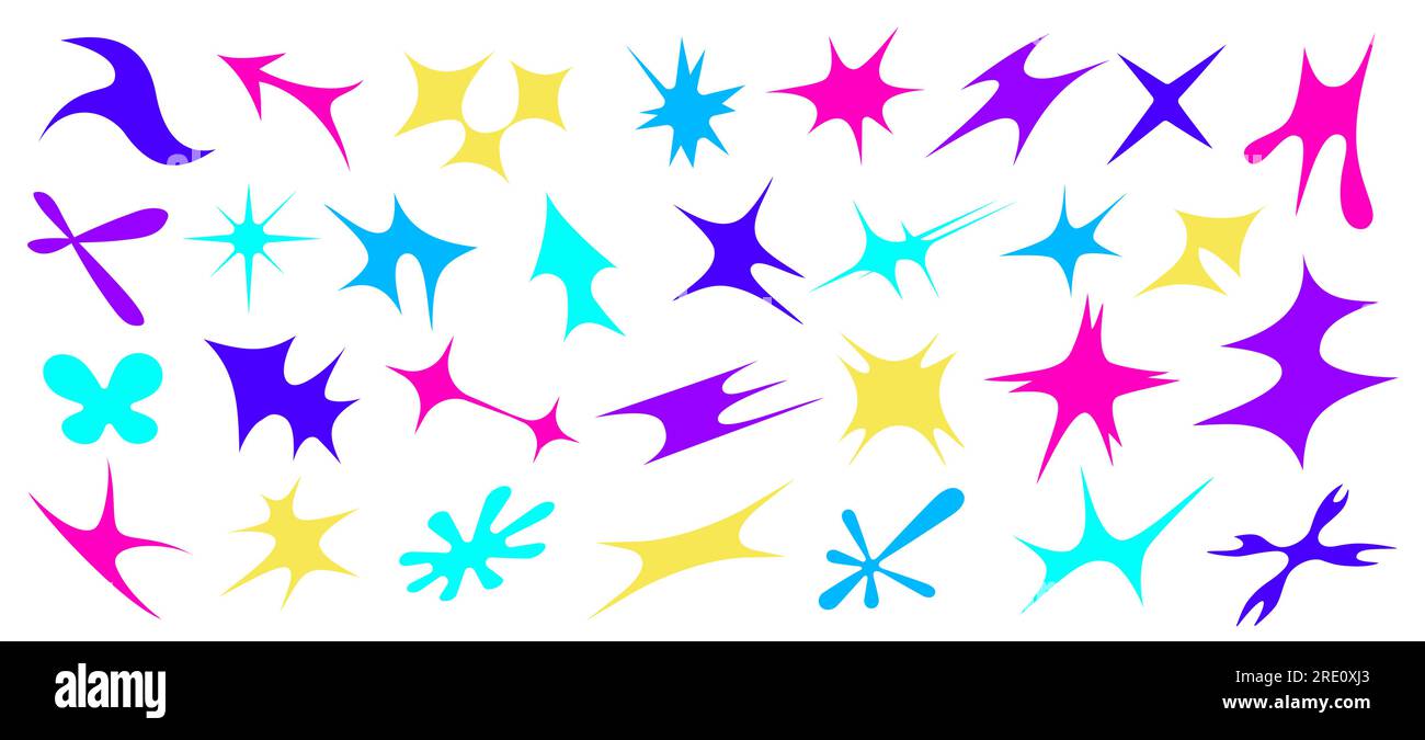 Y2k Flare Forms Modern Brutalist Figures And Metamodern Lightning Hi