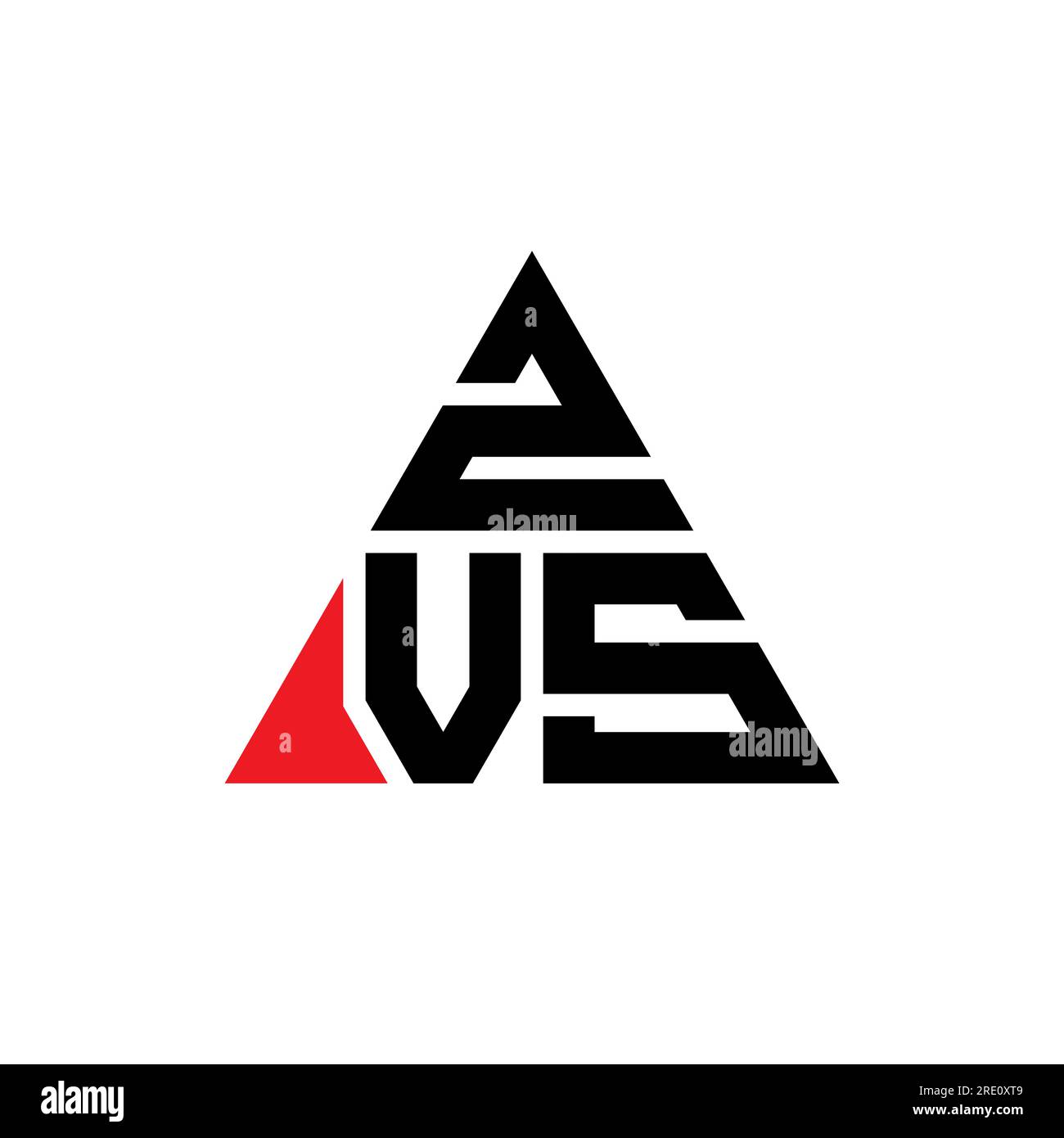 ZVS triangle letter logo design with triangle shape. ZVS triangle logo ...
