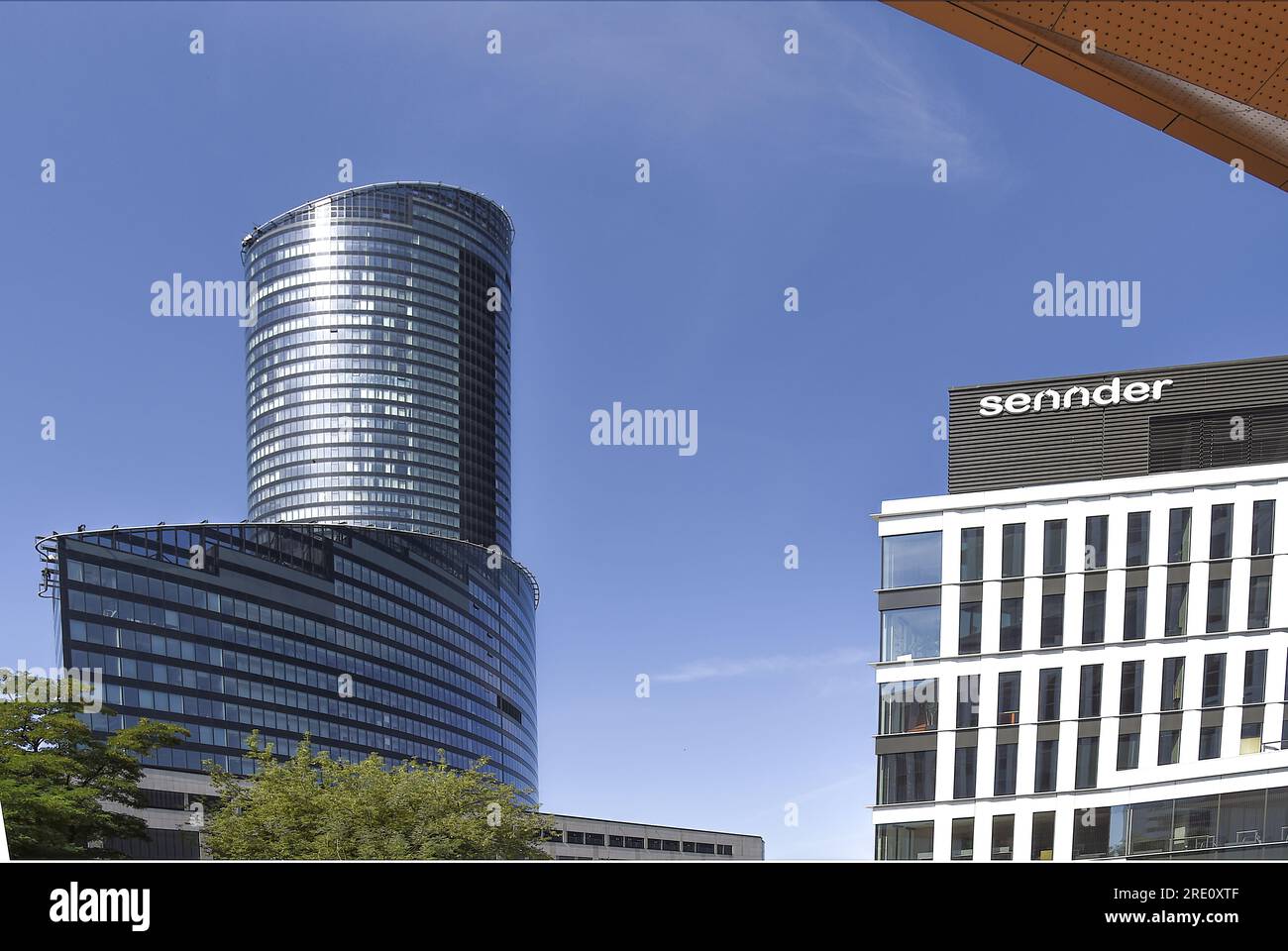 Sky Tower, skyscraper in Wroclaw, Poland. At 212 metres (696 ft) and ...