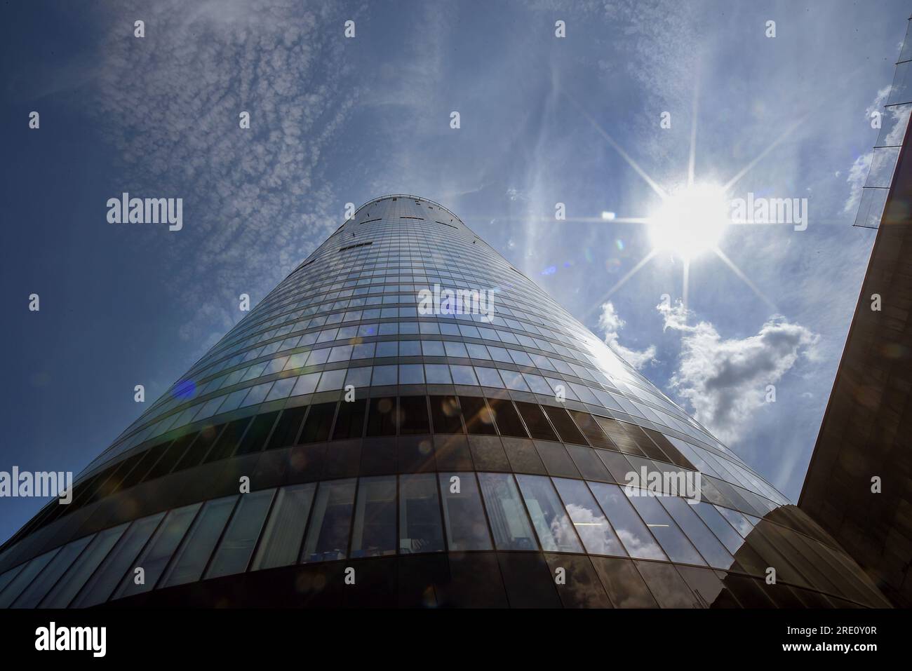 Sky Tower, skyscraper in Wroclaw, Poland. At 212 metres (696 ft) and ...