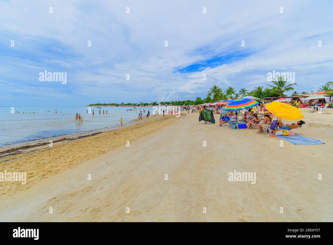 Santa Cruz Cabralia, BA, Brazil - January 08, 2023: view of Coroa ...