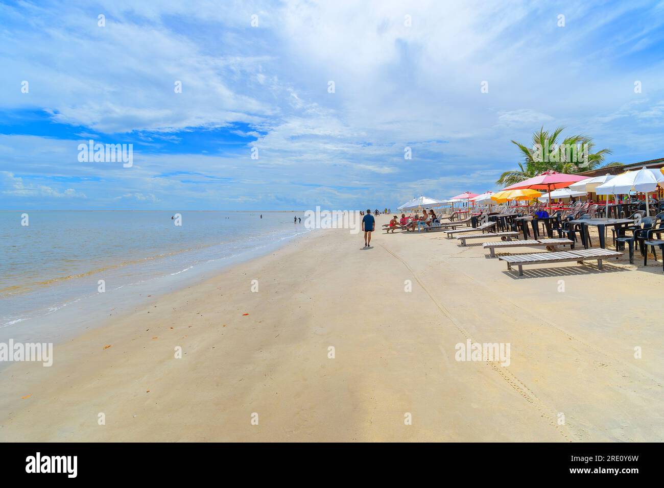 Beautiful landscape of Coroa Vermelha beach, tourist destination of ...